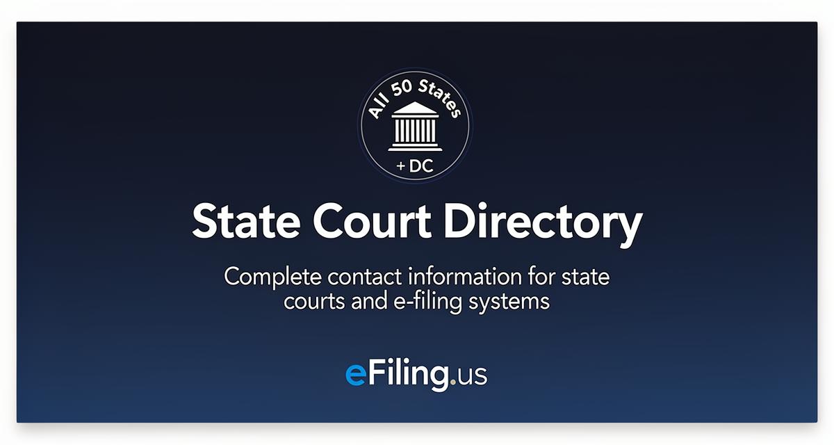State Court Directory - All 50 States | eFiling.us